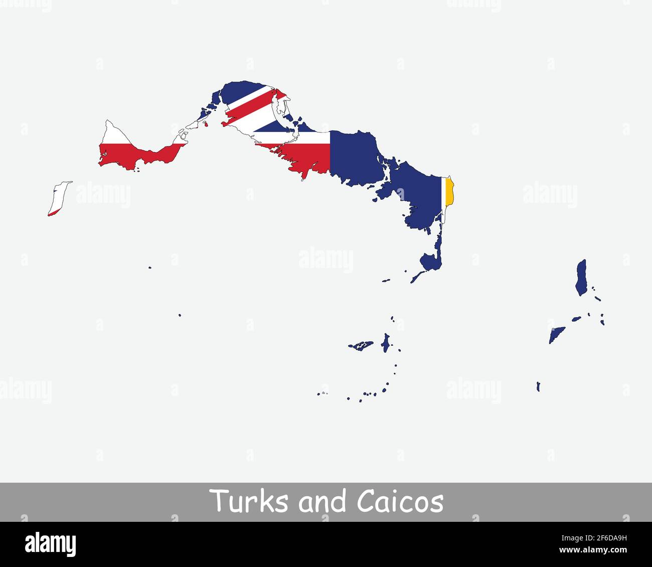 Vector map turks caicos islands hi-res stock photography and images - Alamy