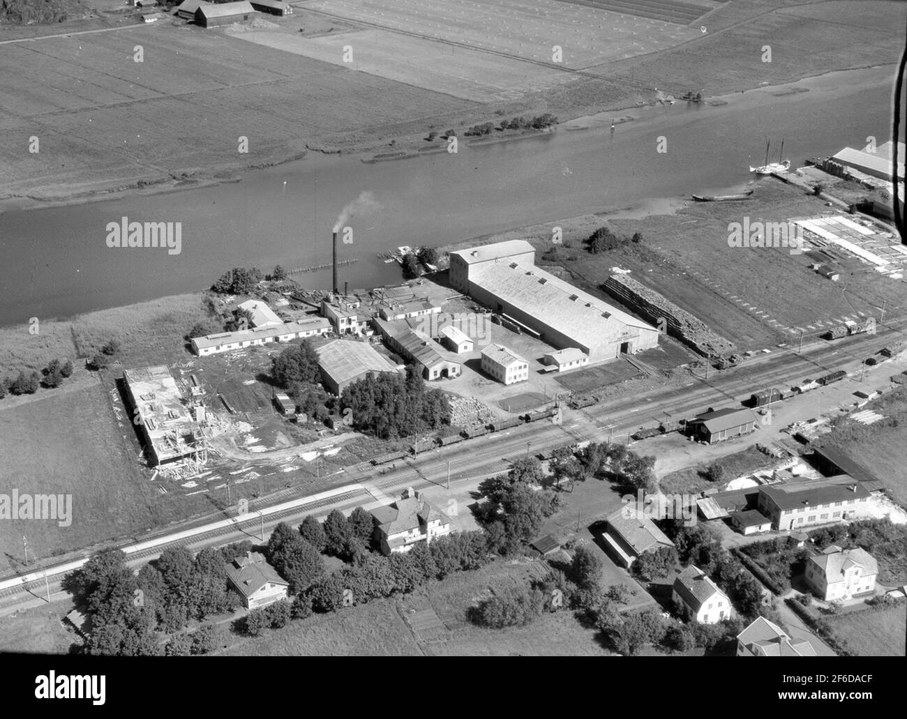Aerial view of station Stock Photo - Alamy