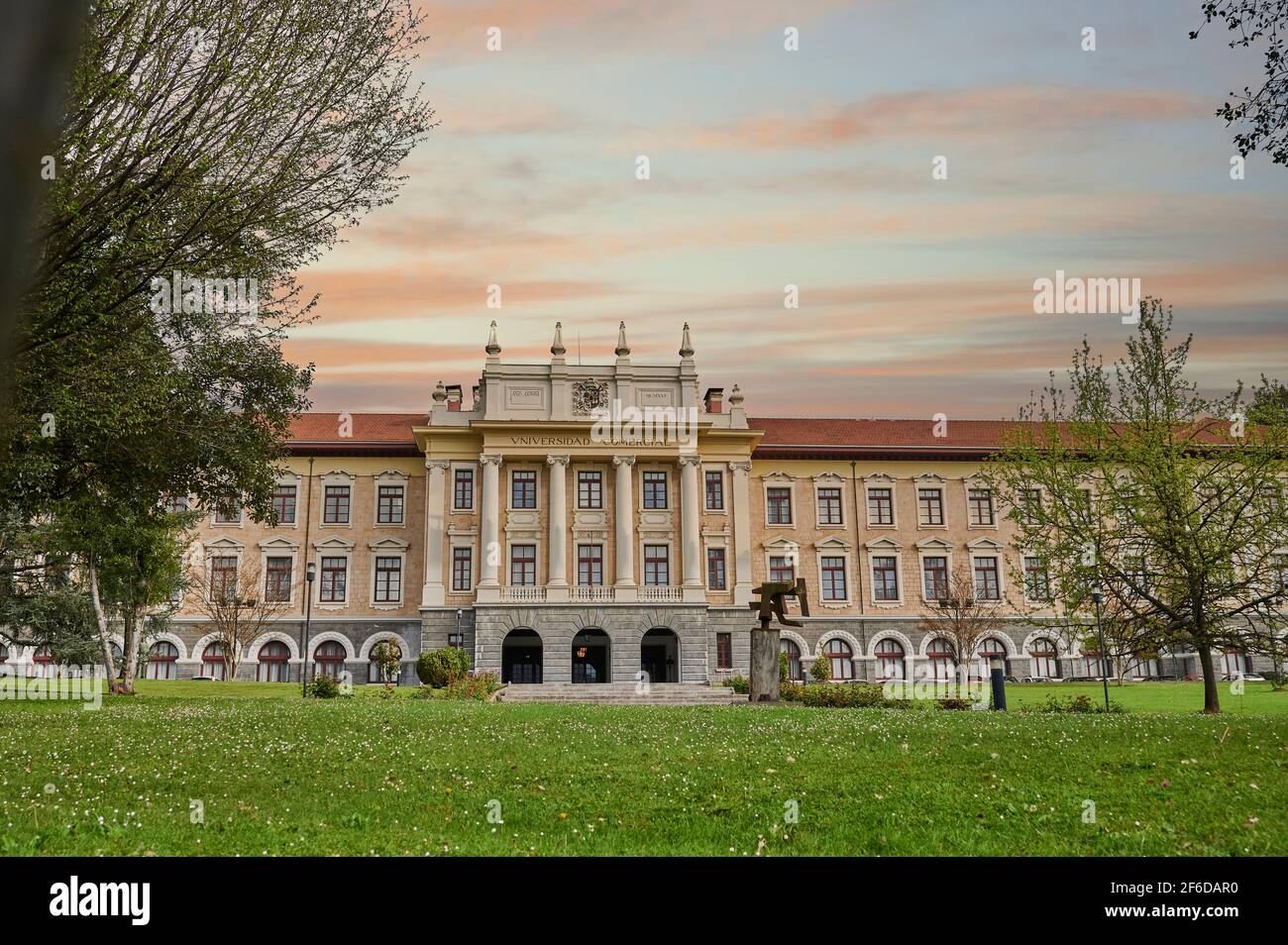 Bilbao, Basque Country, Spain. March 27, 2021. University of Deusto ...