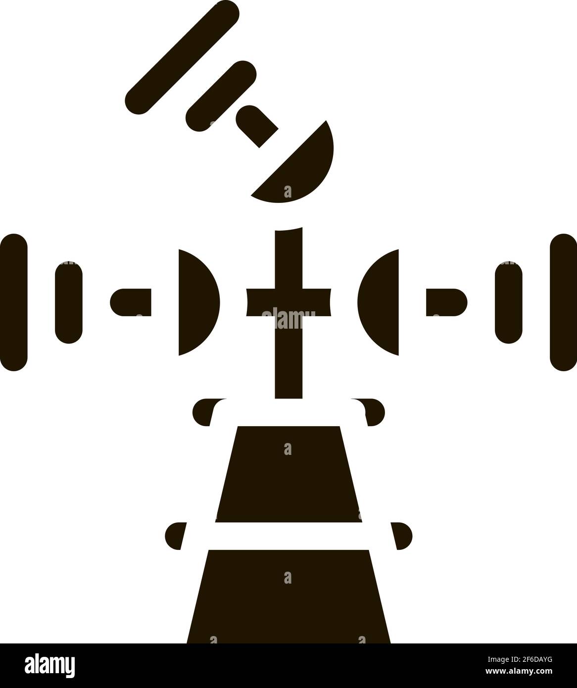 air navigation radar tower icon Vector Glyph Illustration Stock Vector ...