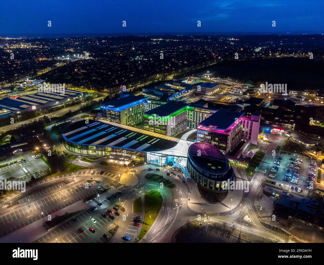 Hospital Exterior Night