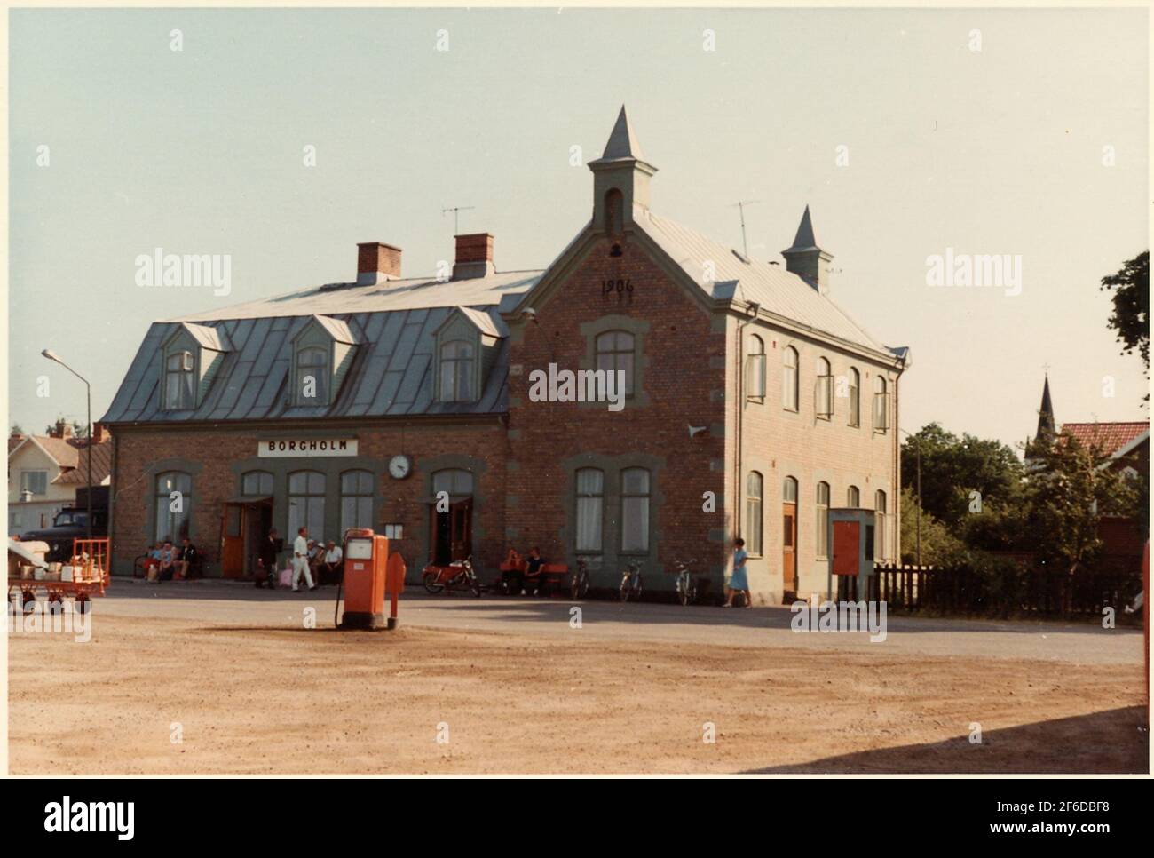 State Railways, SJ Bus Station in Borgholm Stock Photo - Alamy