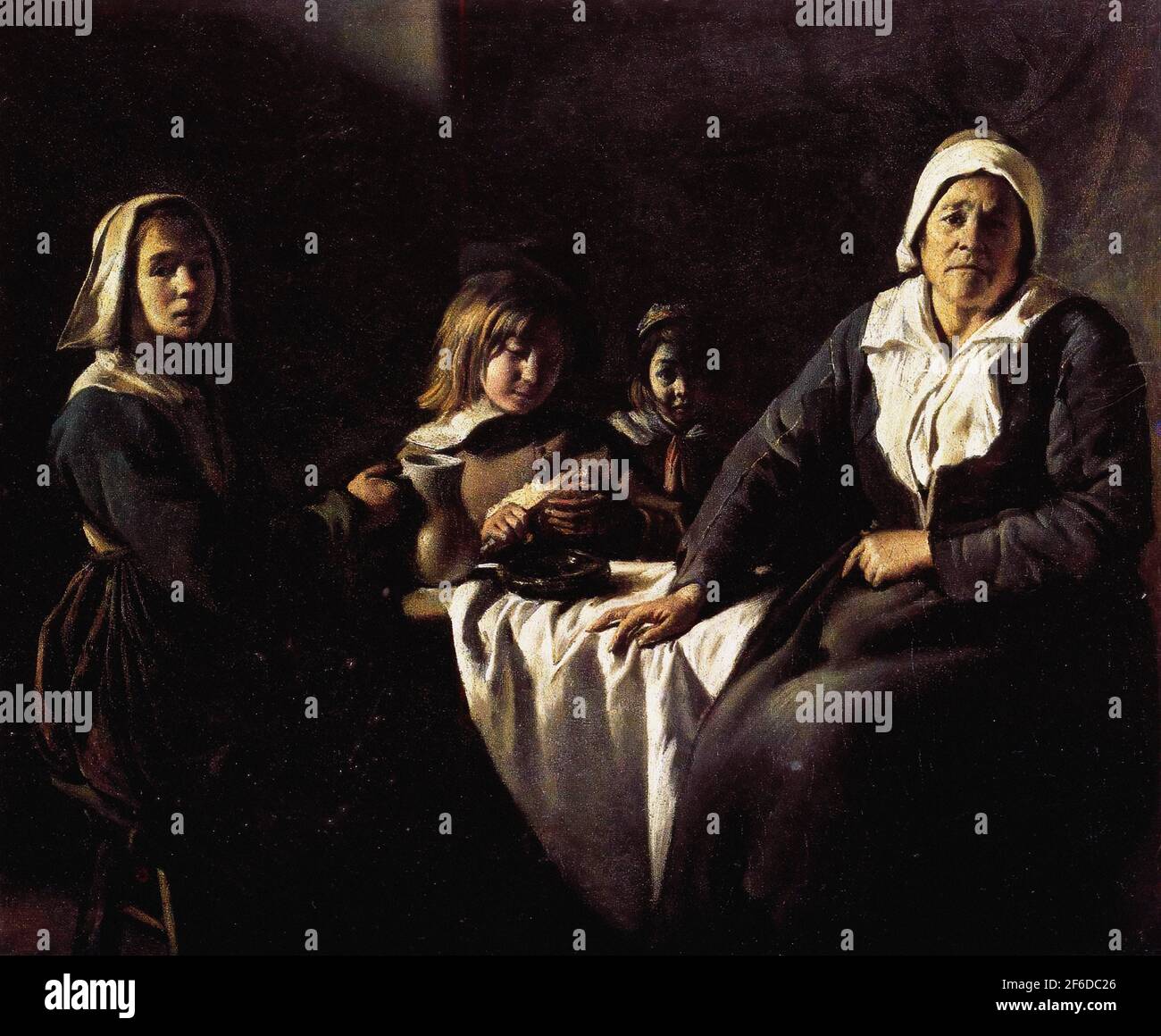 Le Nain Brothers - Four Figures Table C 1635 Stock Photo - Alamy