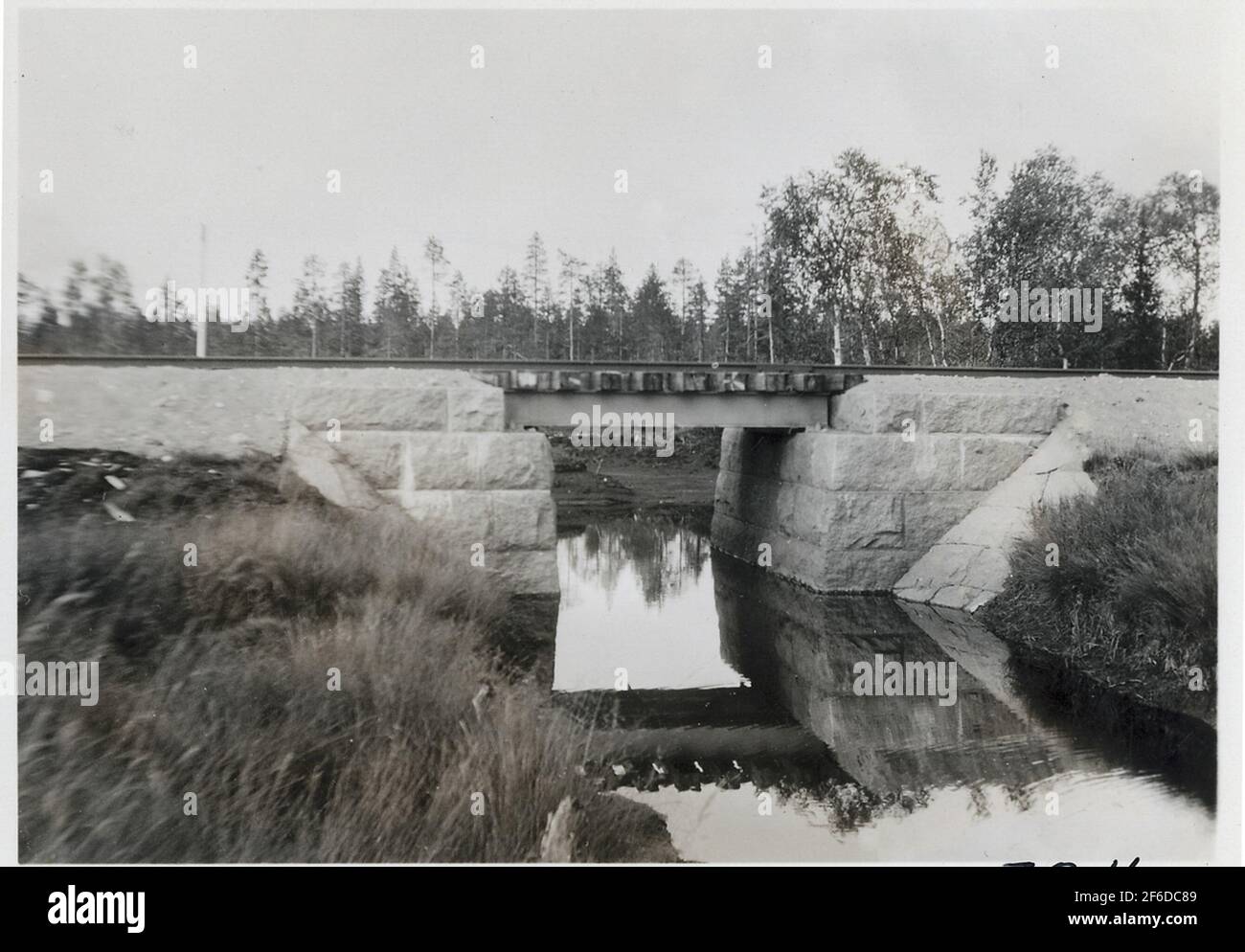 Bridge over the wolf pelvis on the line between Jörn and Granbäck. The ...