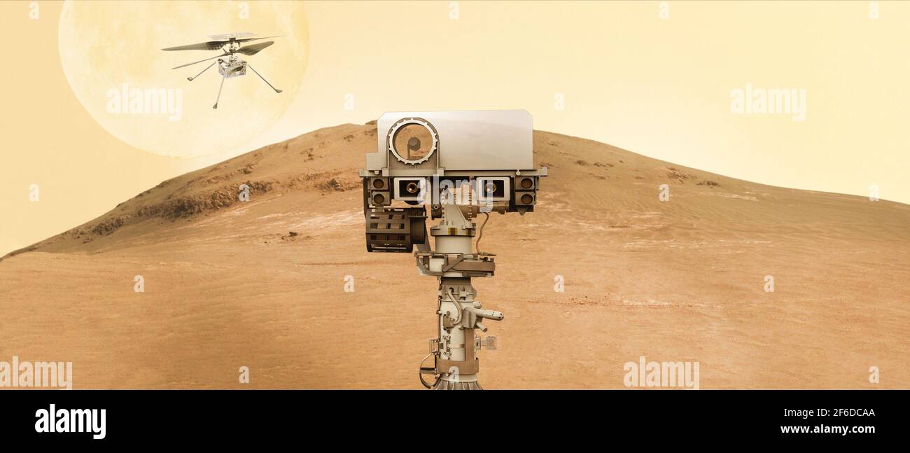 Rover perseverance ingenuity drone hi-res stock photography and images ...