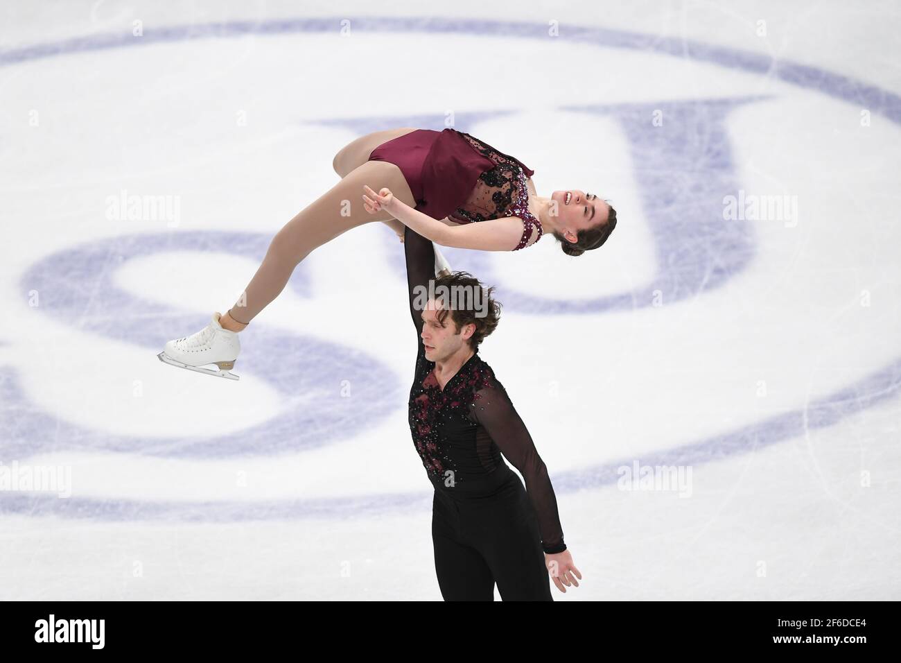 Evelyn WALSH & Trennt MICHAUD CAN, during Pairs Free Program at the ISU ...