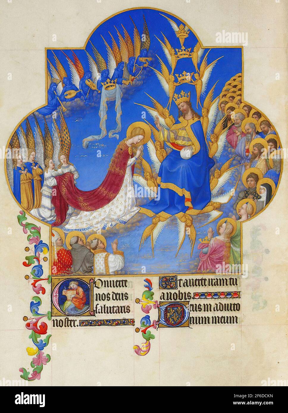 Limbourg brothers - Coronation Virgin Stock Photo - Alamy