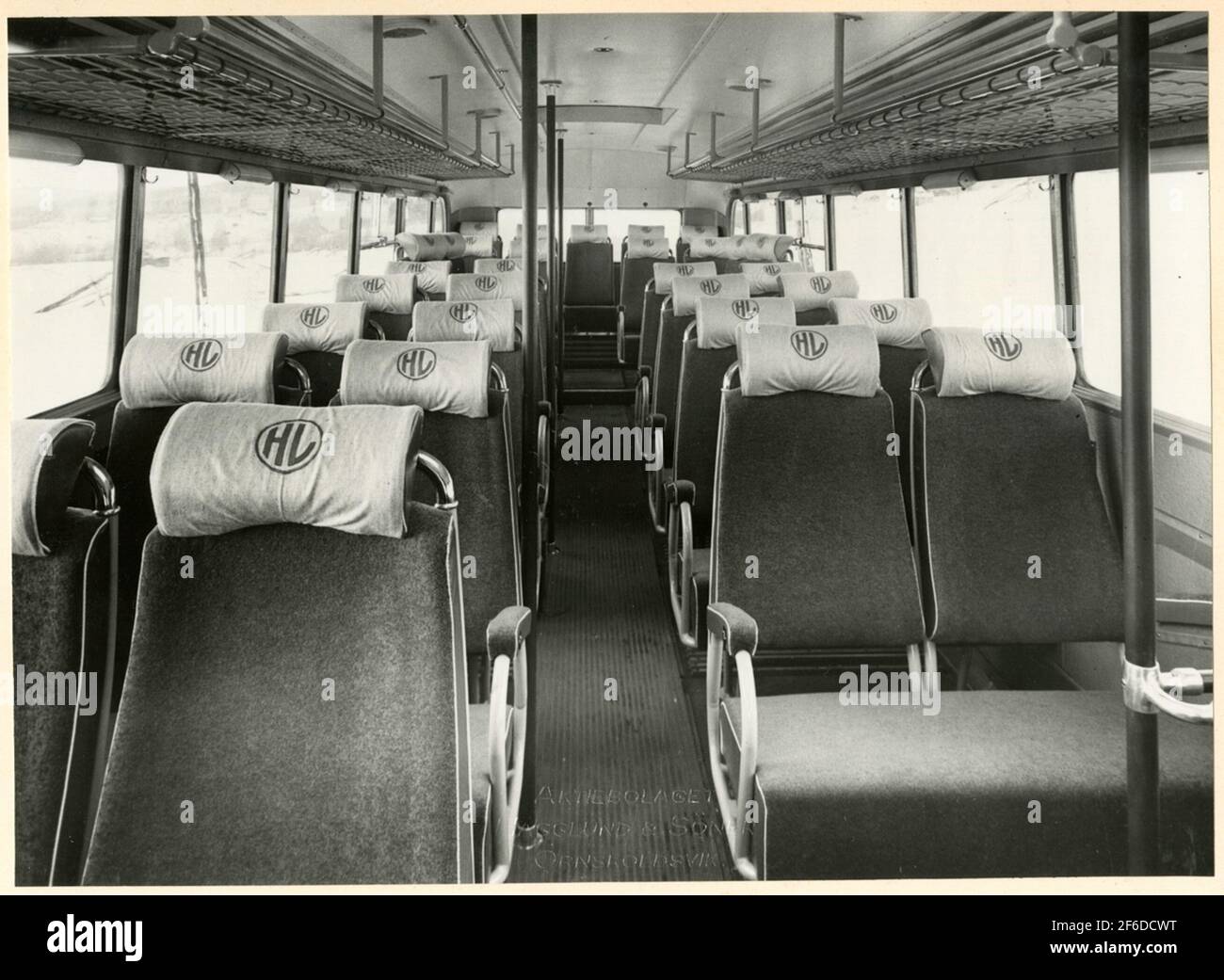Interior on board bus Stock Photo - Alamy