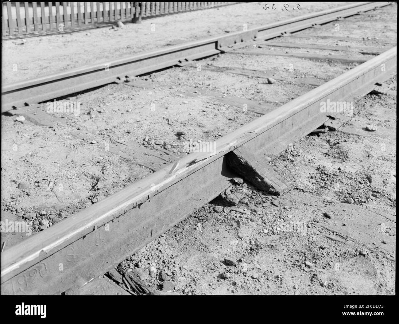 Rail break at the railroad at Malmö Central Station Stock Photo - Alamy