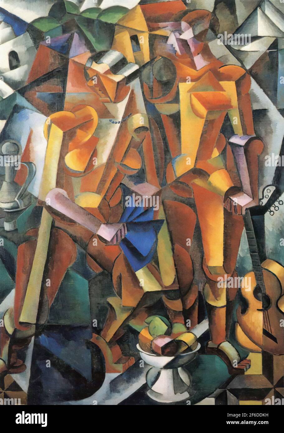 Lyubov Popova - Composition with Figures 1915 Stock Photo - Alamy