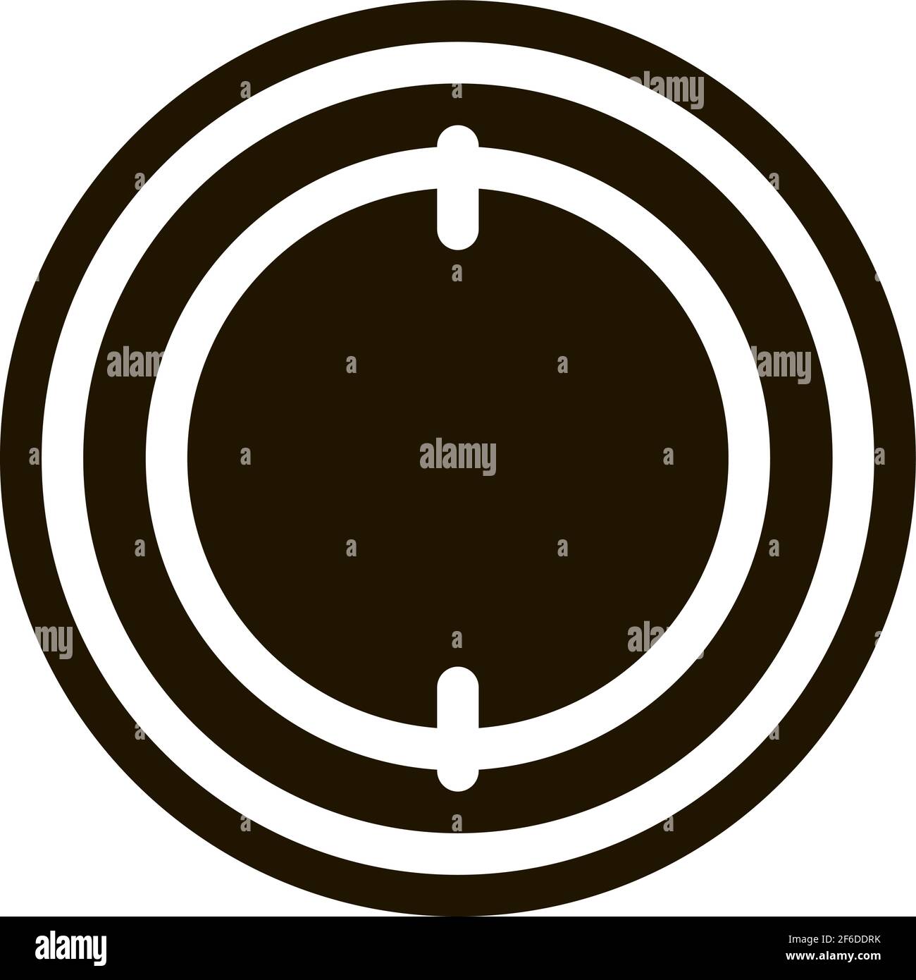 air navigation compass icon Vector Glyph Illustration Stock Vector ...