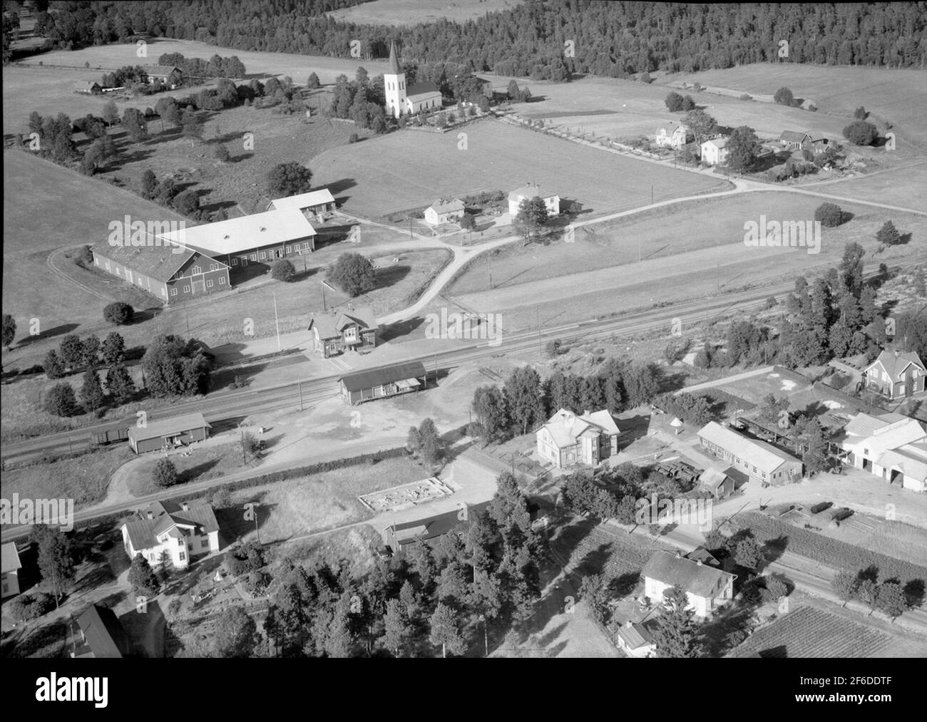 Aerial view of station Stock Photo - Alamy