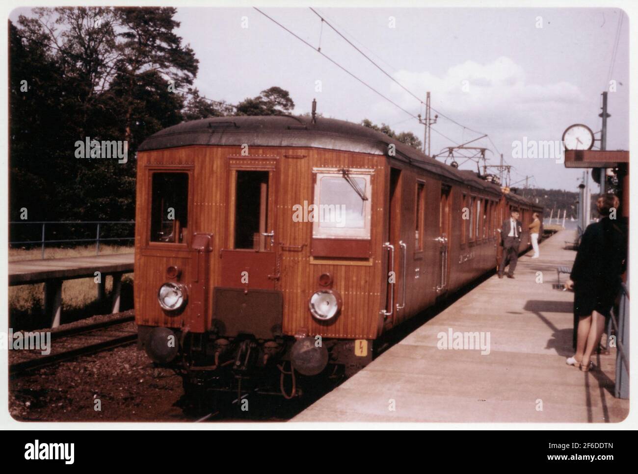 Railus, Stockholm - Saltsjön's railway, SSNJ XC0 11 Stock Photo - Alamy