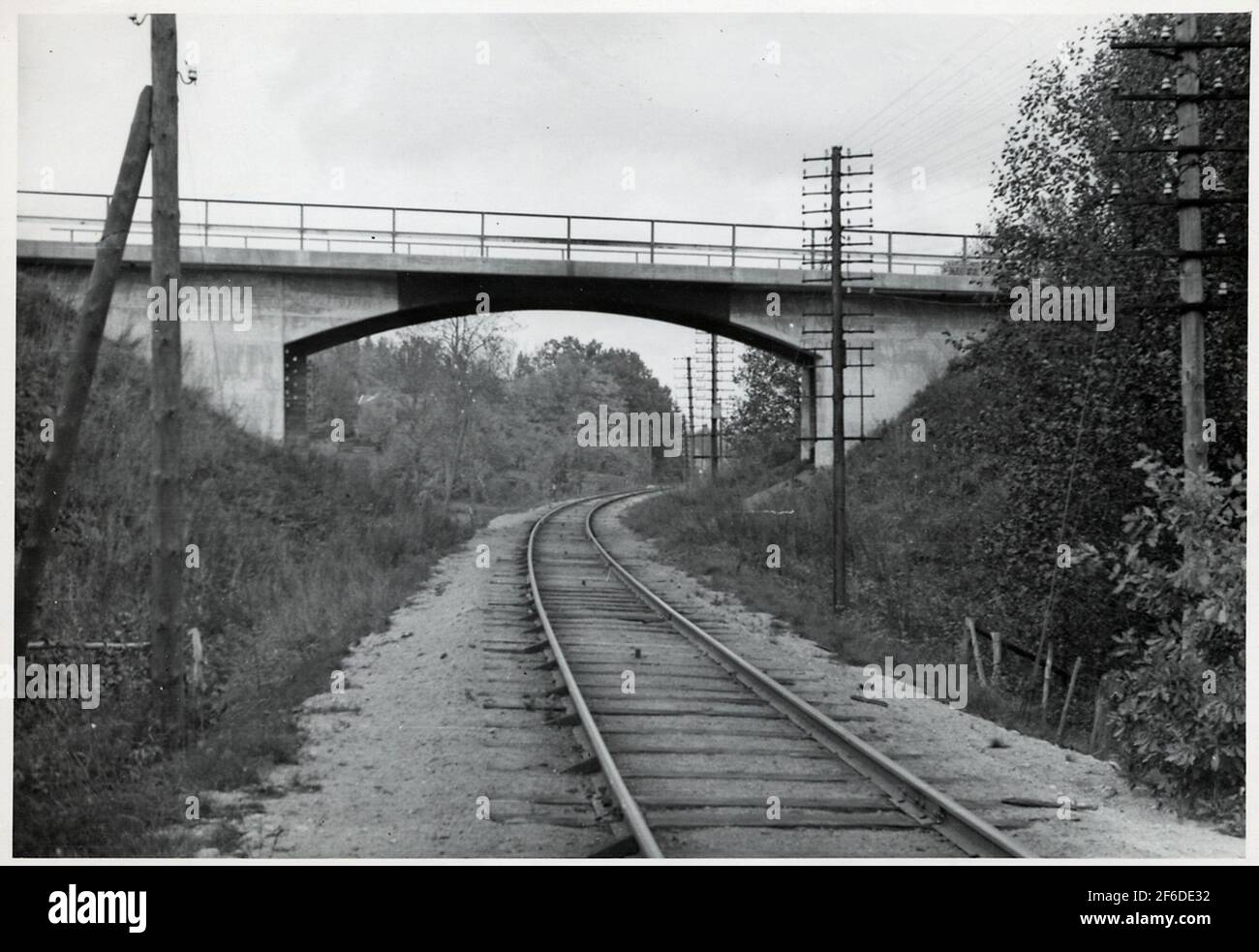 Road bridge over railway Stock Photo - Alamy