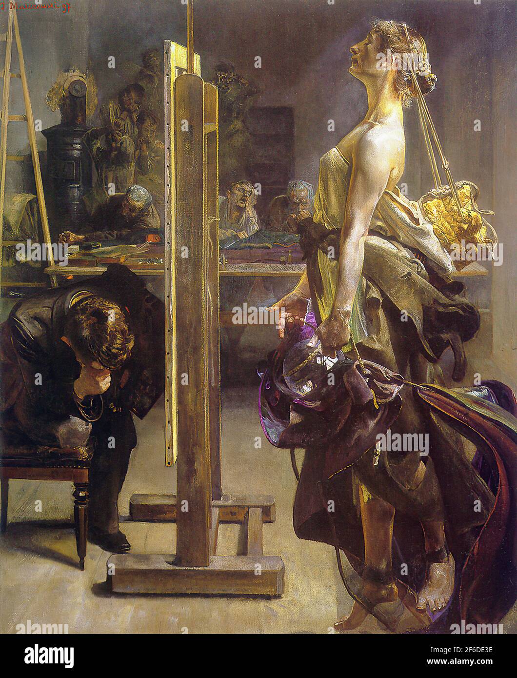 Malczewski - Painter S Inspiration 1897 Stock Photo - Alamy