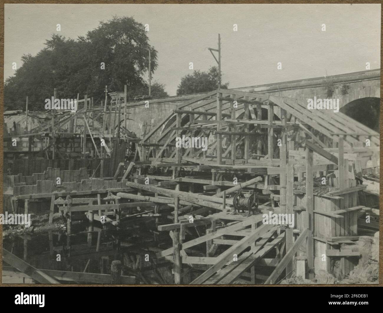 The double track expansion between Alingsås - Olskroken. Bridge over ...