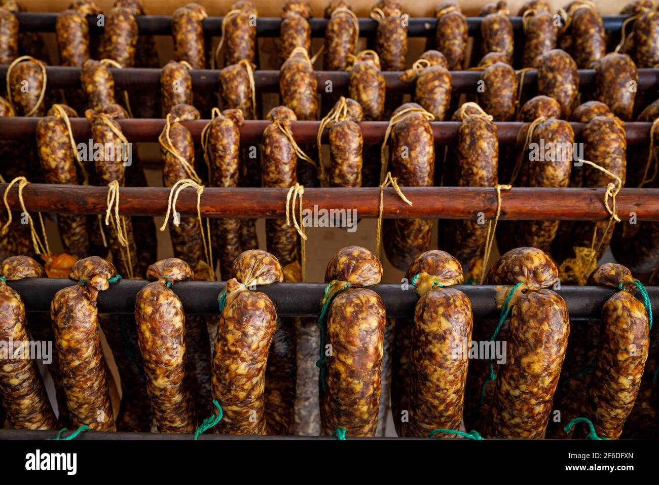 smoked sausage from hesse in germany Stock Photo - Alamy