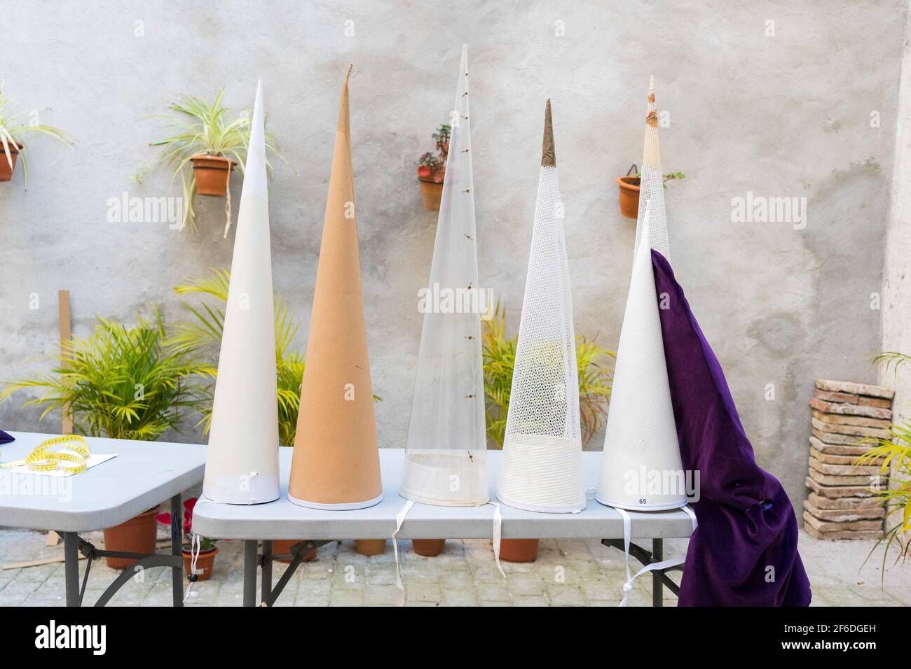 The capirote is a garment that is used to do penance during Holy Week ...
