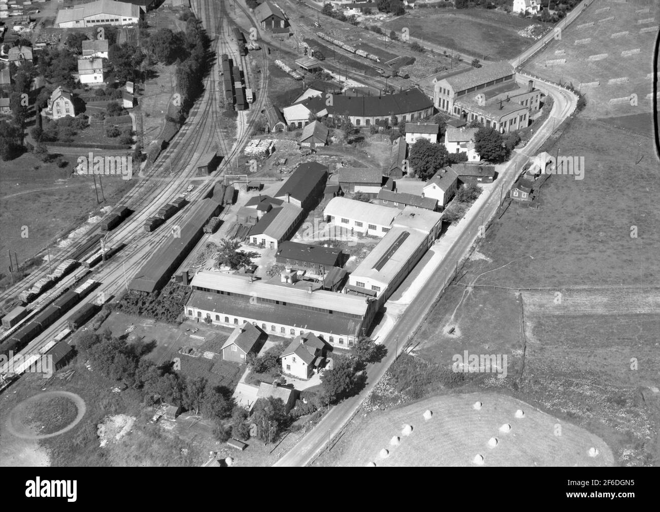 Aerial view of station Stock Photo - Alamy