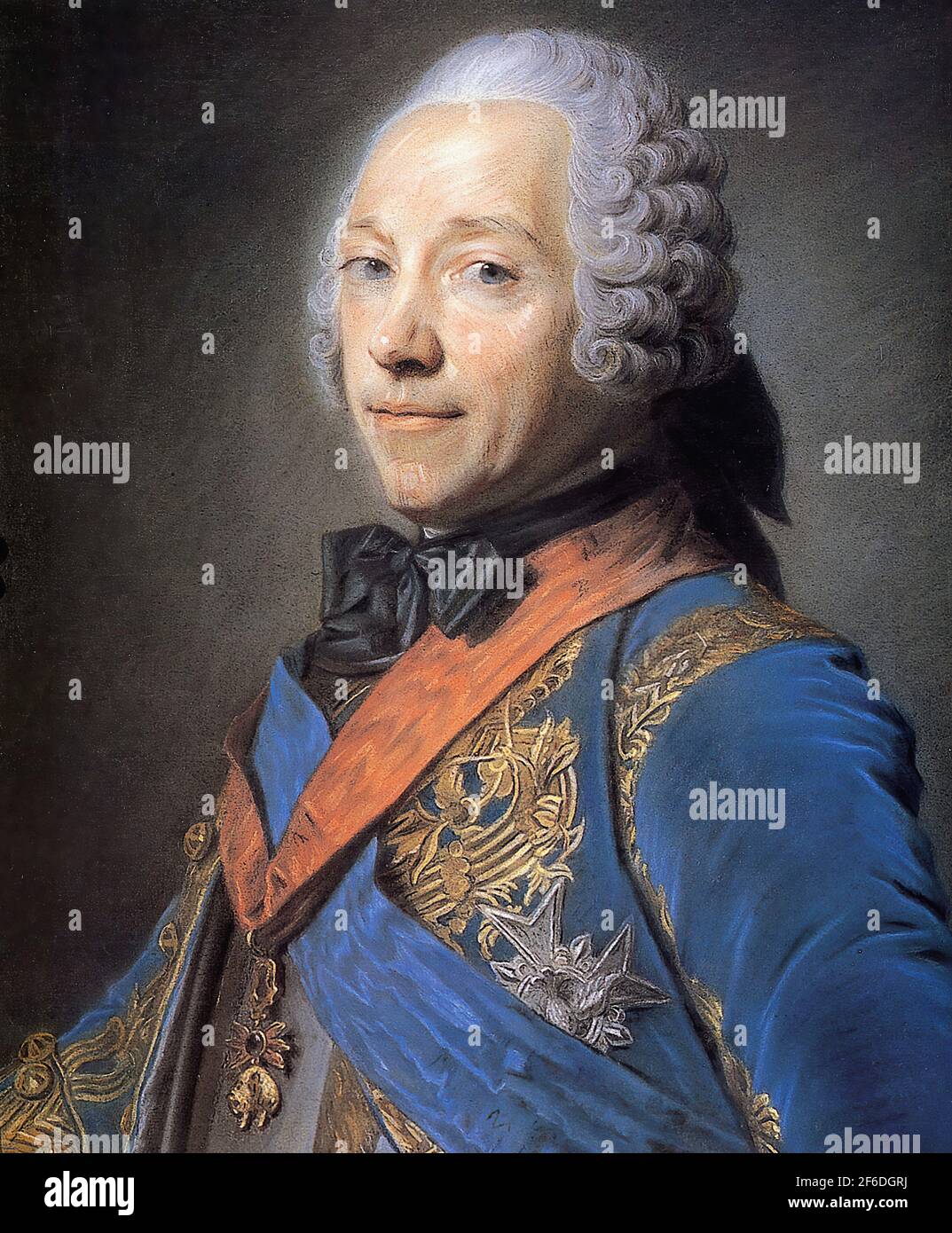 Maurice Quentin de La Tour - Charles Louis Fouquet Duke Belle Isle ...