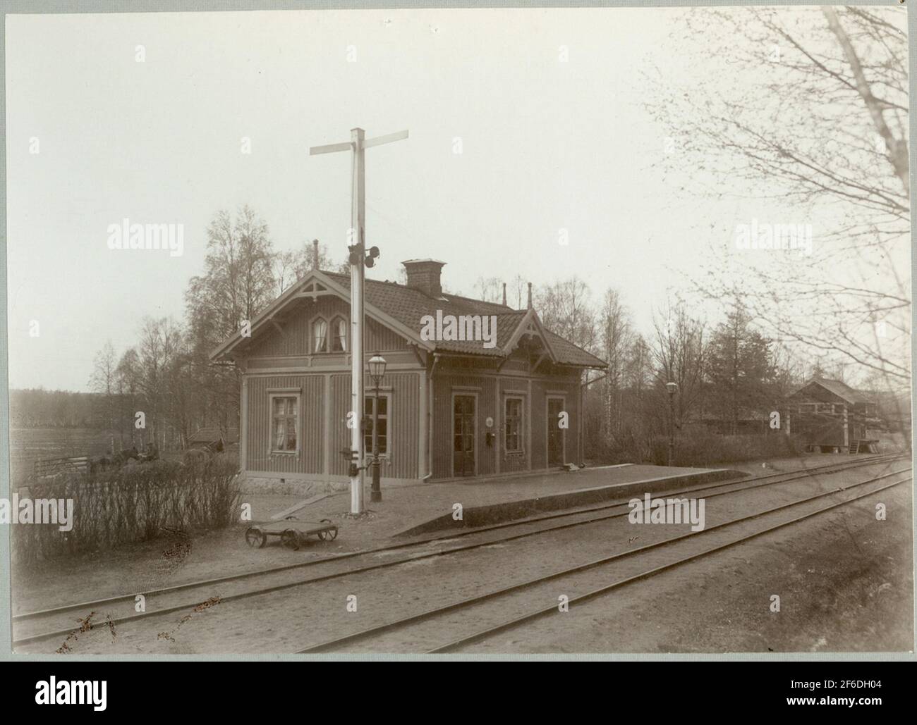 Forshammars Station, Köping - Uttersberg railway Kurj Stock Photo - Alamy