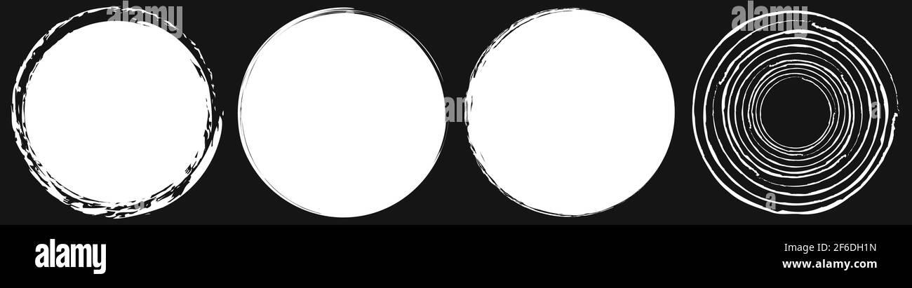 Inkblot, stain grungy, grunge circle. Smudge, smear effect watercolor ...