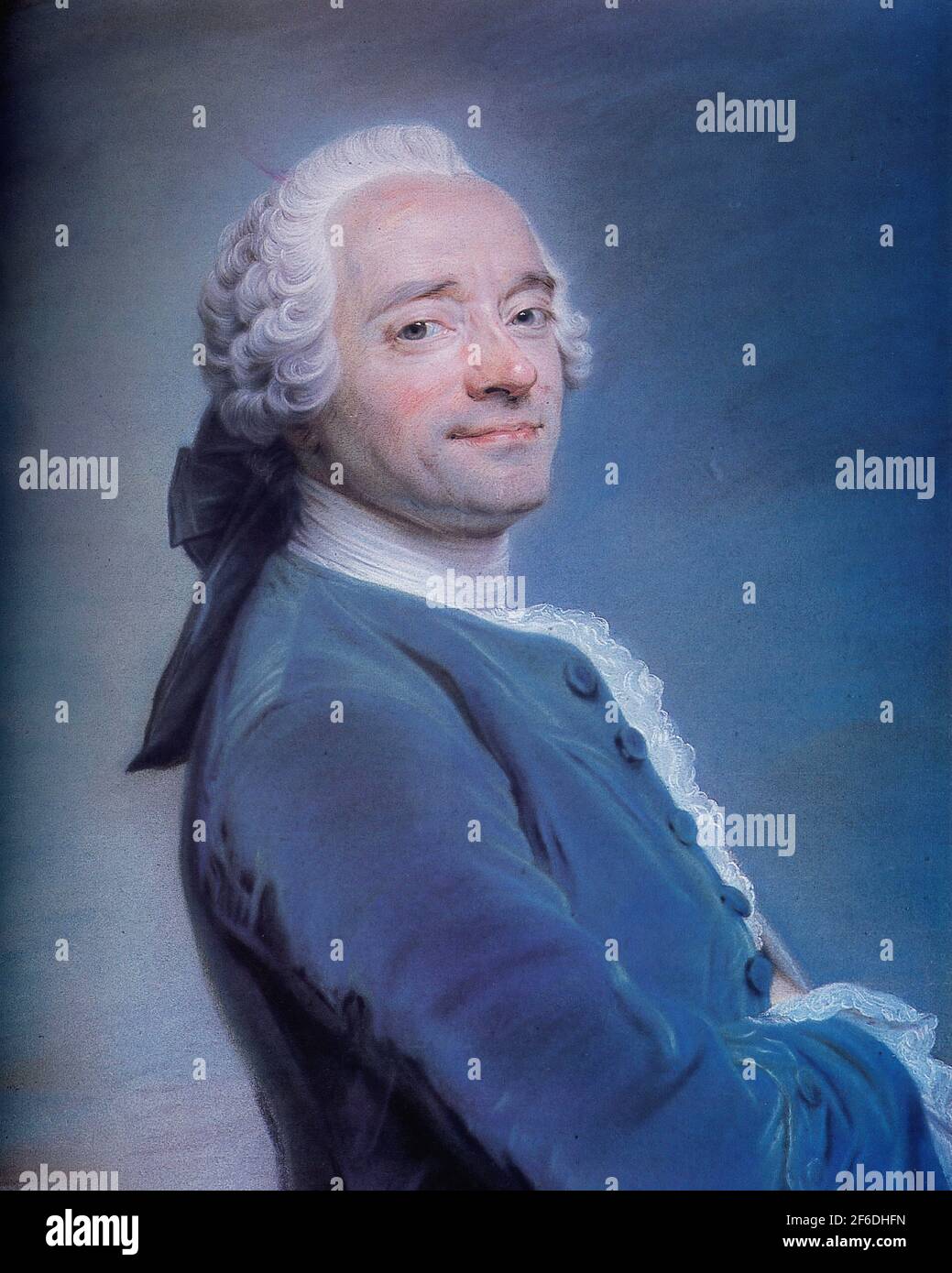 Maurice Quentin de La Tour - Self Portrait with Frill Stock Photo - Alamy