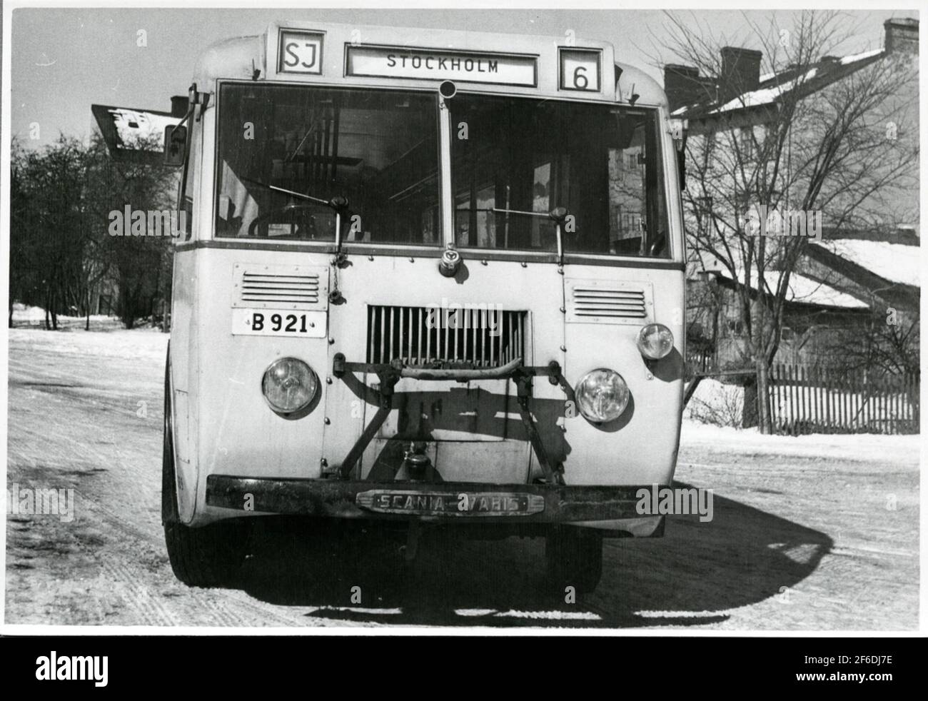 State Railways, SJ Bus with Destination Stockholm Stock Photo - Alamy