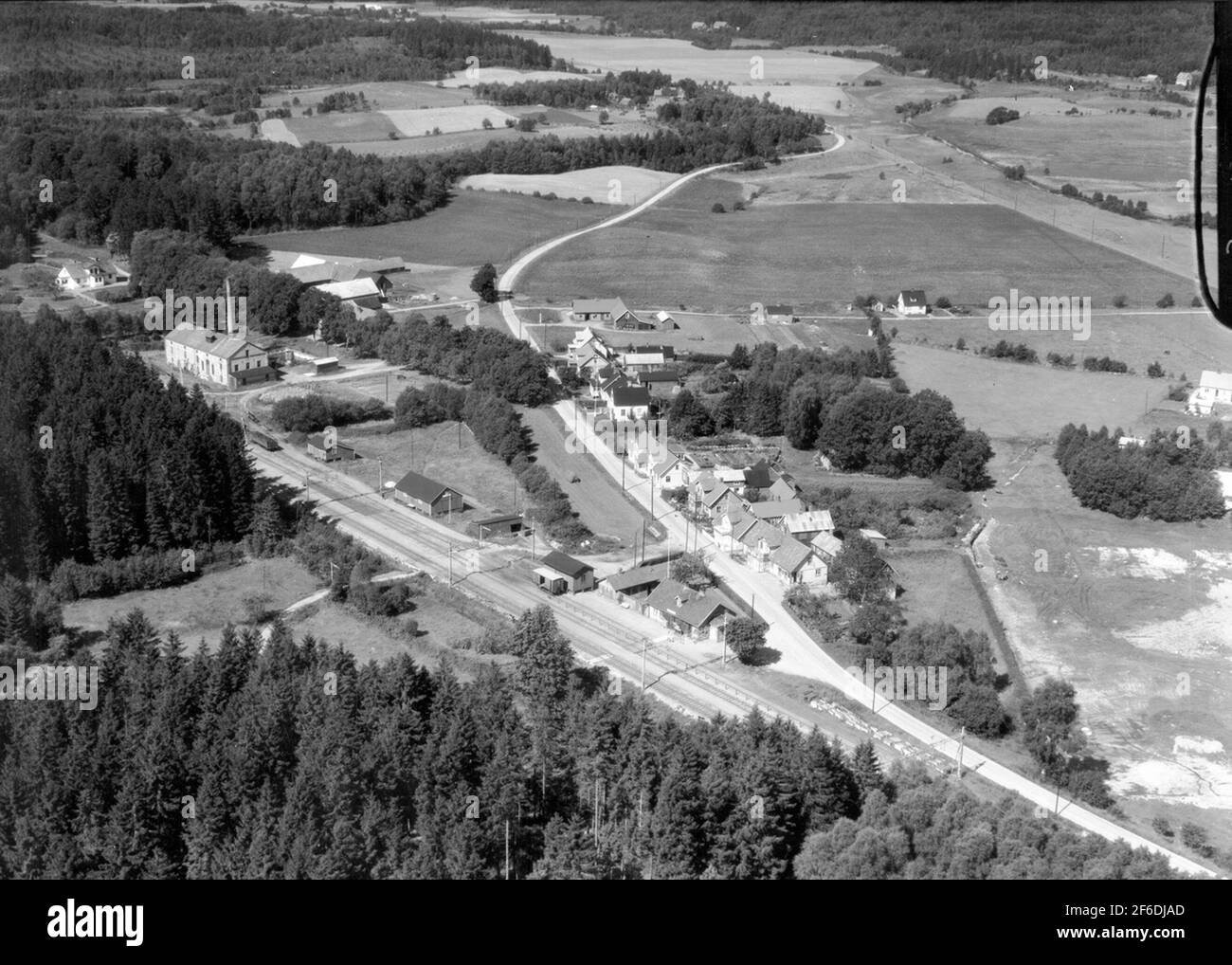 Aerial view of station Stock Photo - Alamy