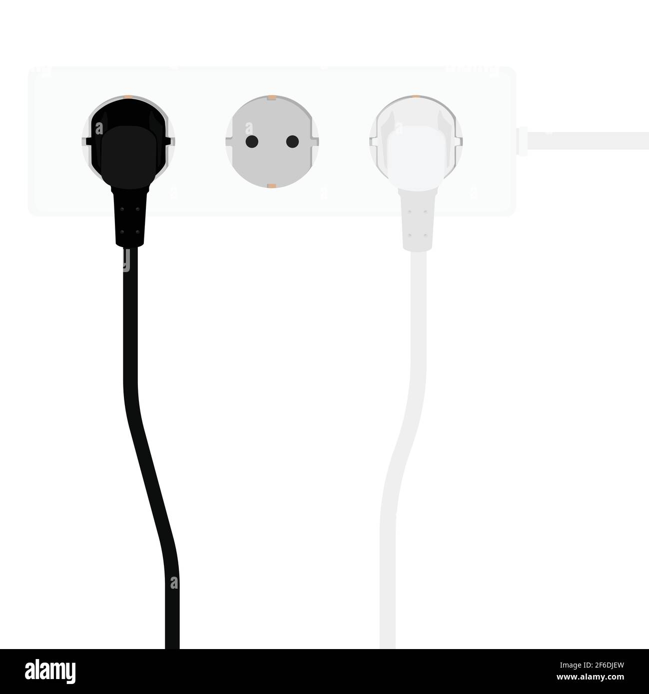 Electric extension cord. Vector illustration Stock Vector Image & Art ...