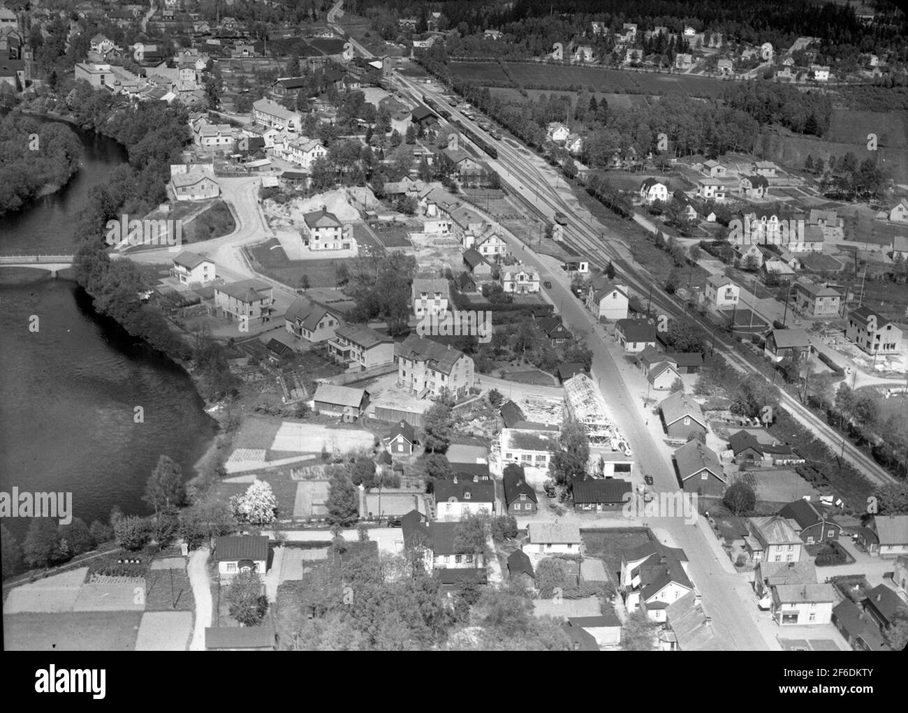 Aerial view of station Stock Photo - Alamy