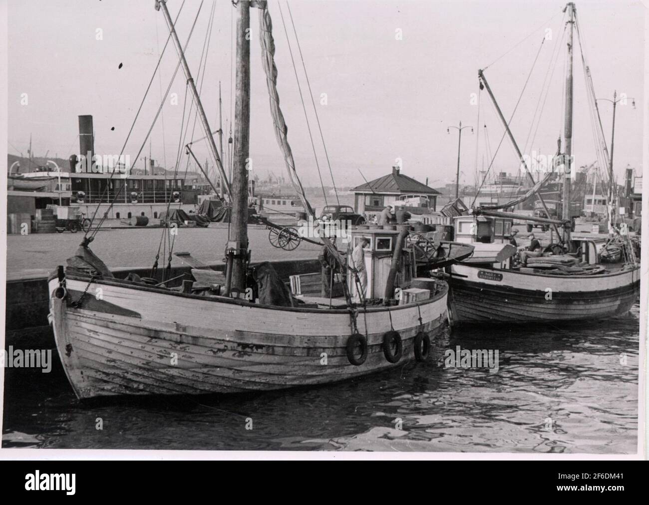 The fish harbor Gothenburg Stock Photo - Alamy