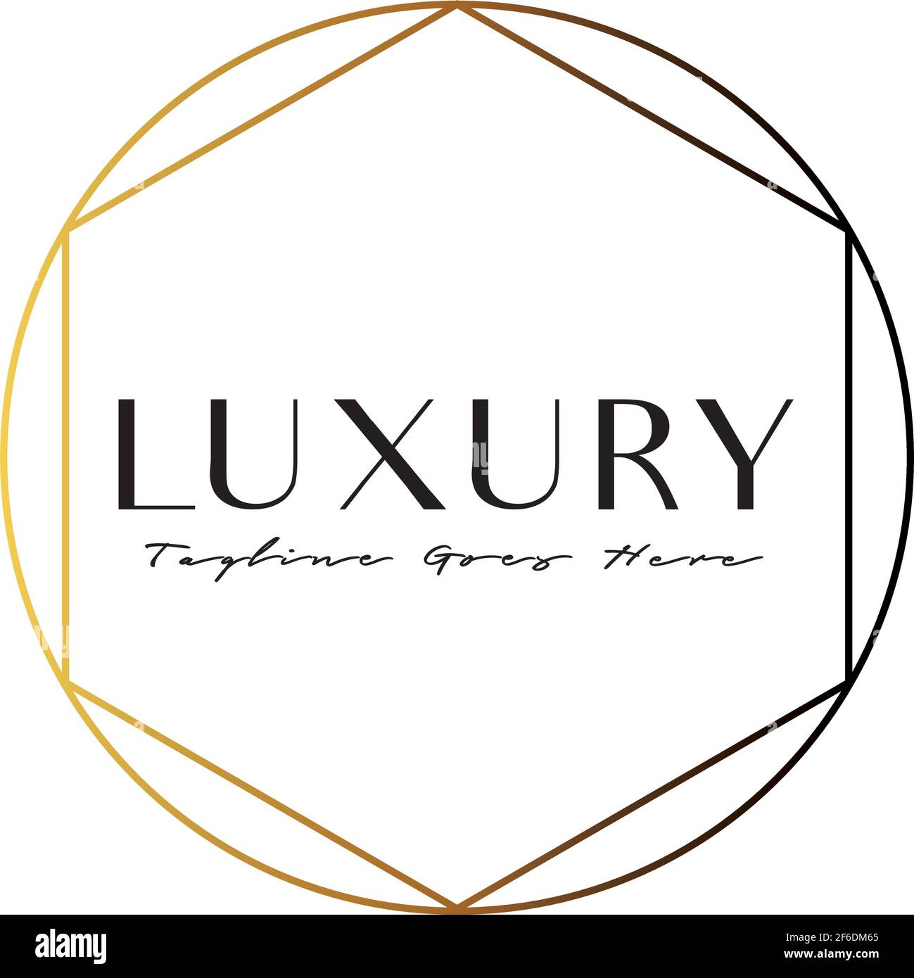 Premium Modern Gold Geometric Logo Vector Goldern Template Luxury ...