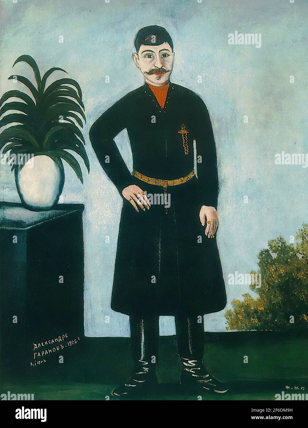 Niko Pirosmani - Portrait Alexander Garanov 1906 Stock Photo - Alamy