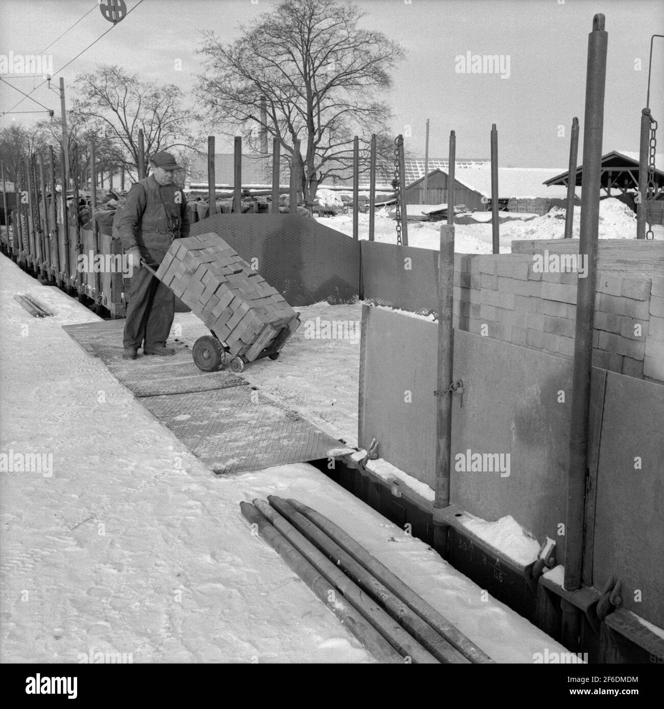 Tegella loading on the Sala station Stock Photo - Alamy