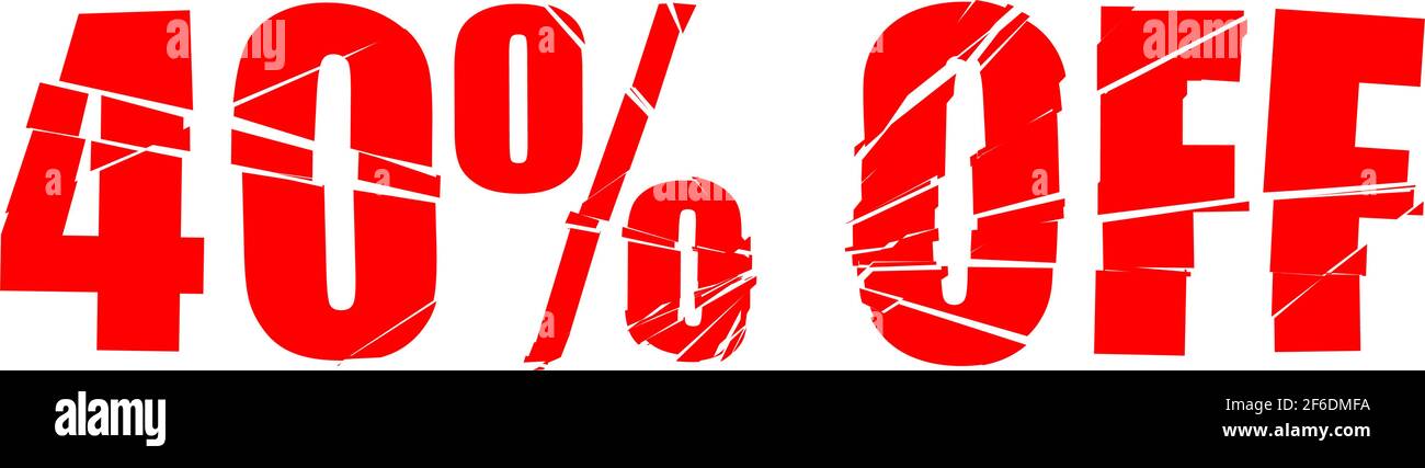 Percentage off discount tag, label numbers. Price cut, bargain sales ...