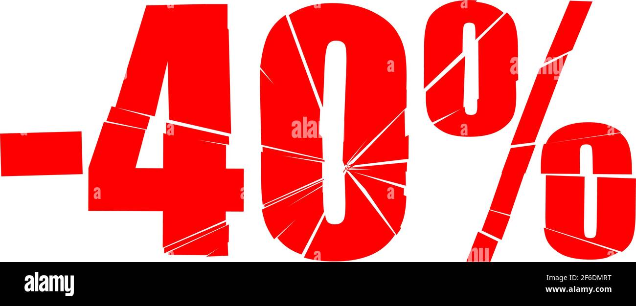 Percentage off discount tag, label numbers. Price cut, bargain sales ...