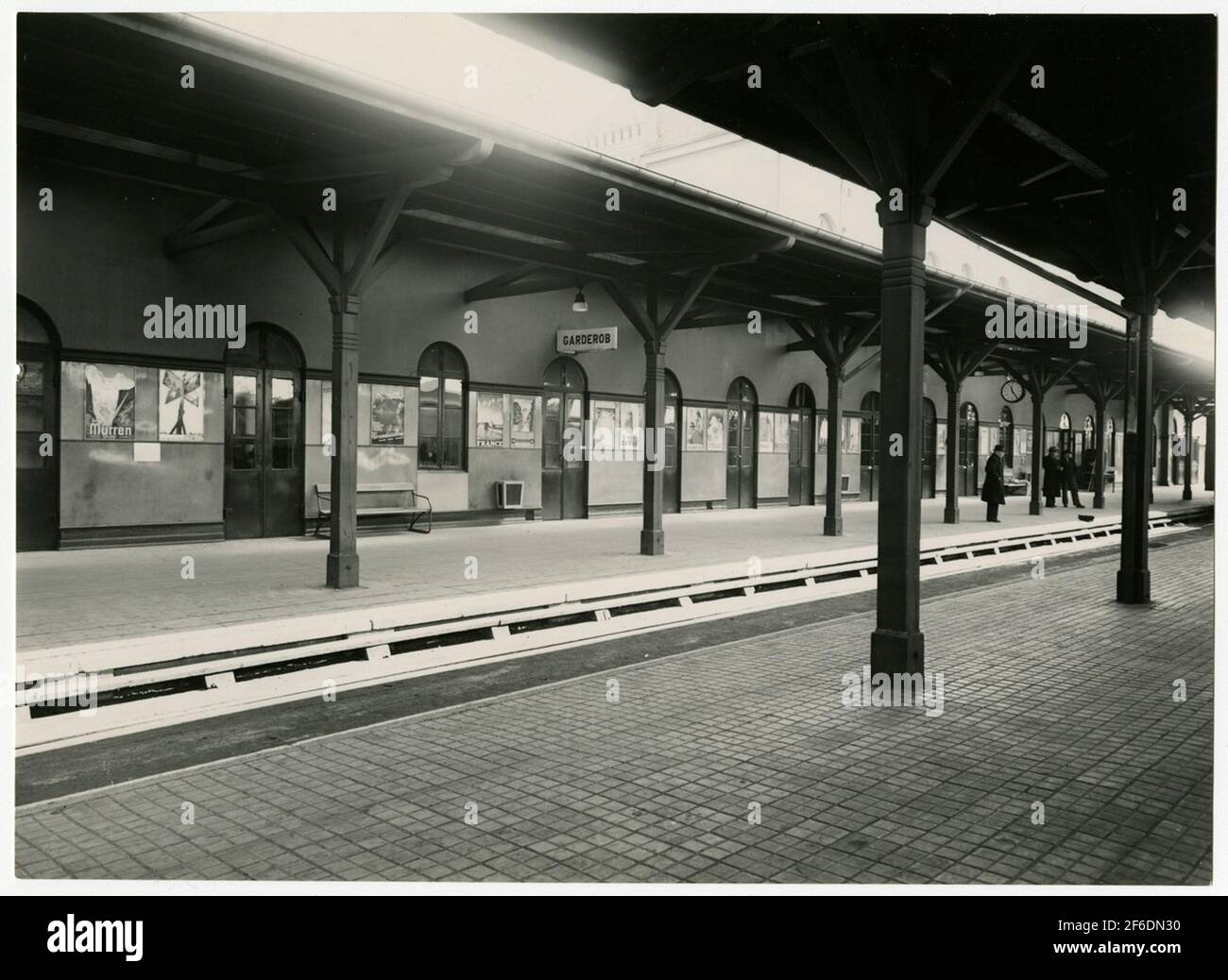 The station with advertising poster Stock Photo - Alamy