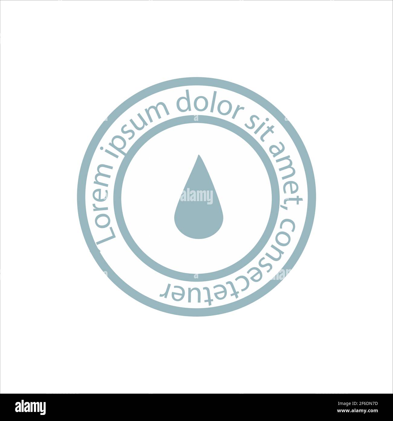 Blue water resistant logo, icon or sign Stock Vector Image & Art - Alamy