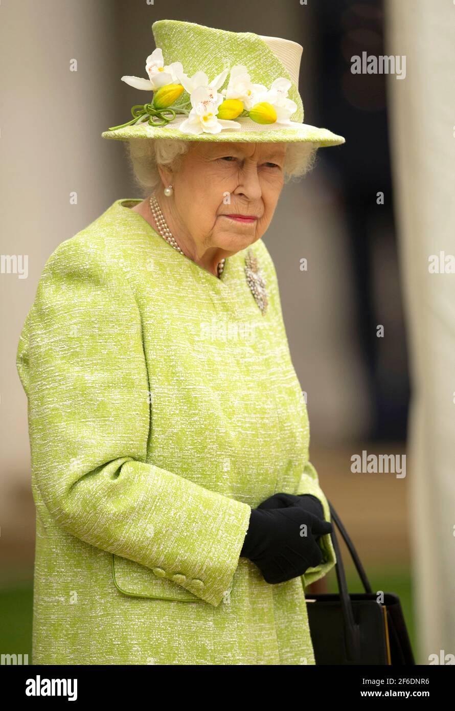 Queen Elizabeth II attends a service to mark the Centenary of the Royal ...