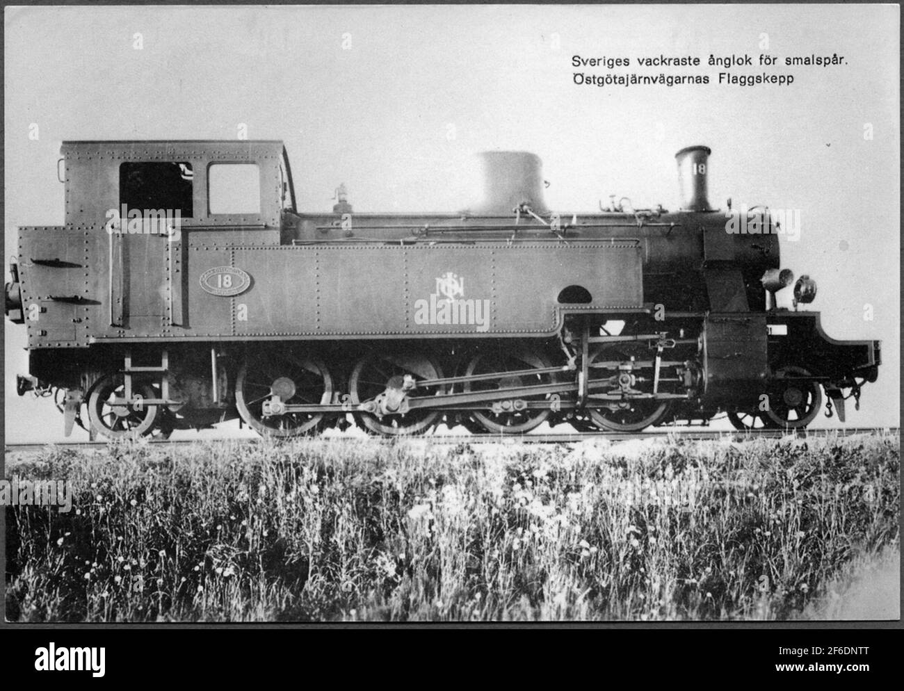 Steam locomotive, northern Östergötland railways, pleasure Lok 18 ...