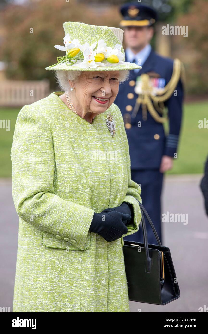 Queen Elizabeth II attends a service to mark the Centenary of the Royal ...