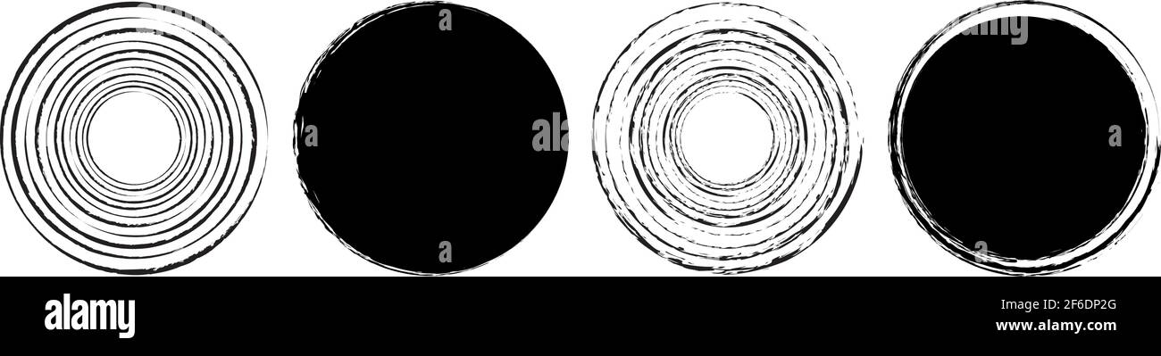 Inkblot, stain grungy, grunge circle. Smudge, smear effect watercolor ...