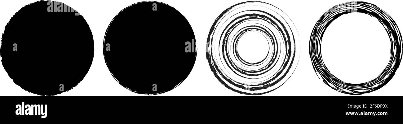Inkblot, stain grungy, grunge circle. Smudge, smear effect watercolor ...