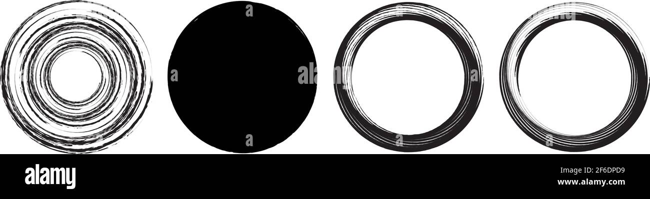 Inkblot, stain grungy, grunge circle. Smudge, smear effect watercolor ...