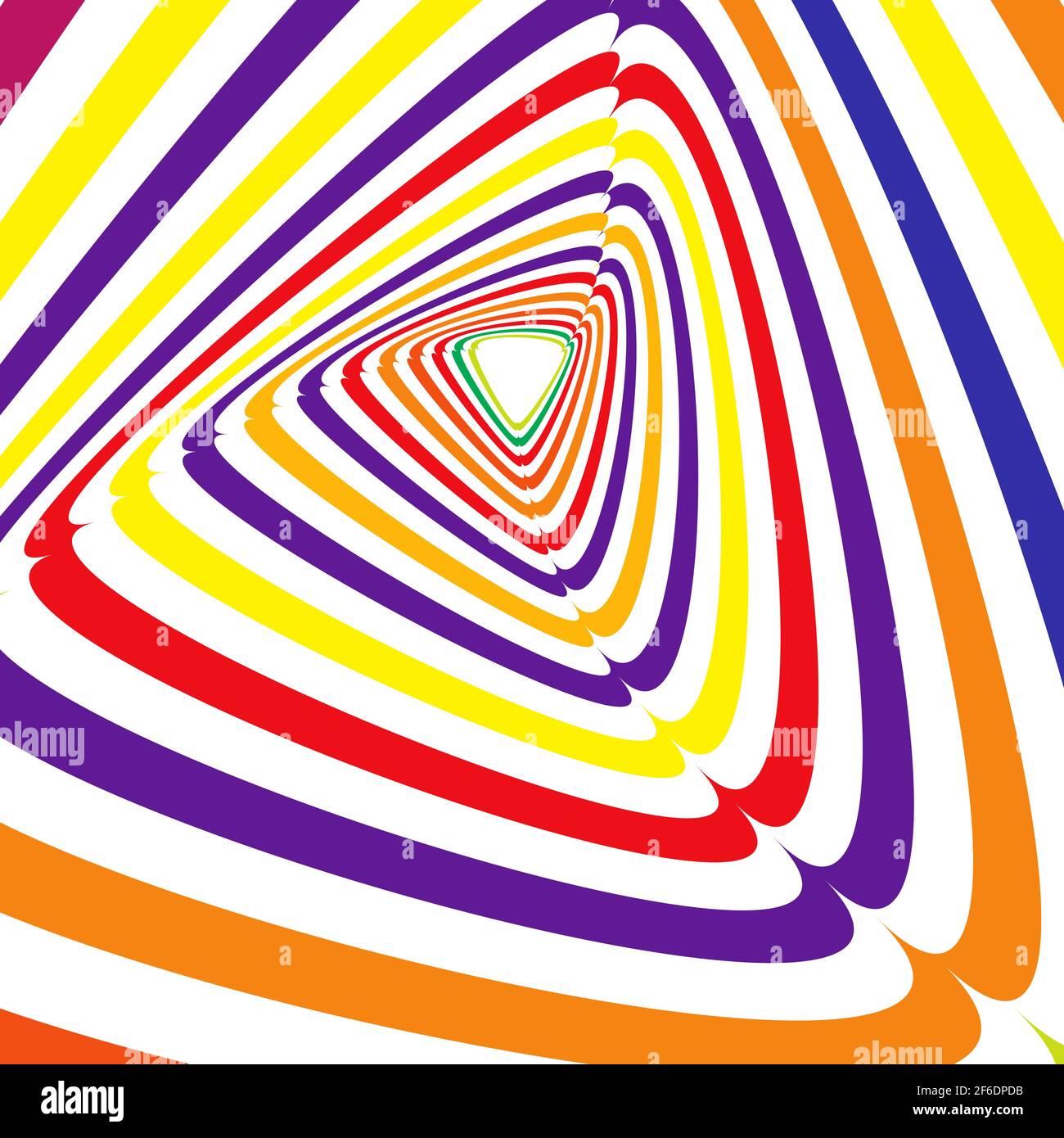 Abstract geometric shape, design element with rotation, swirl, twirl ...