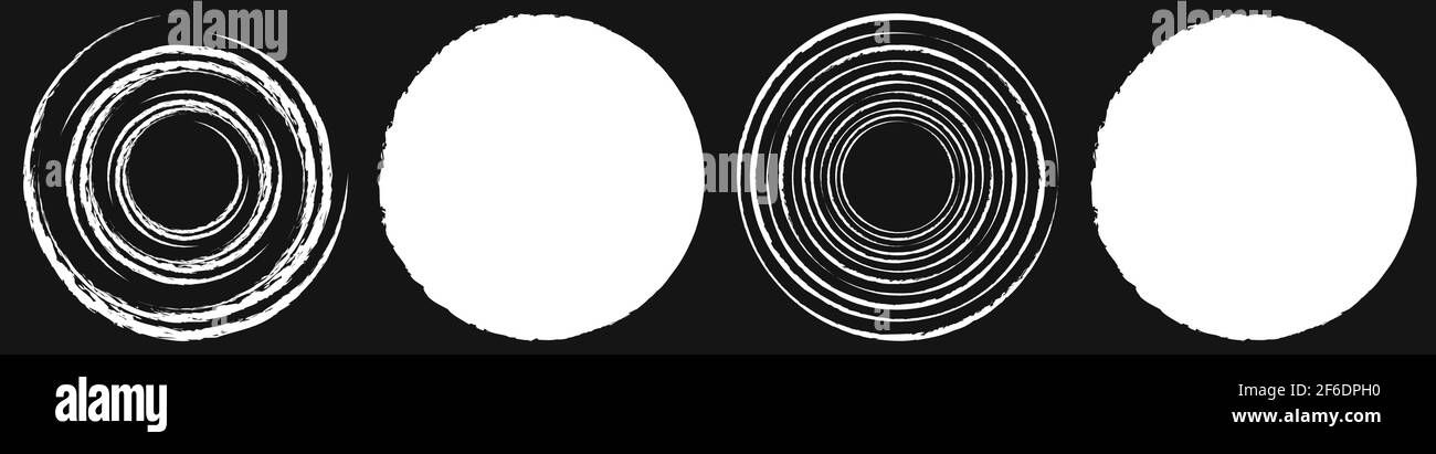 Inkblot, stain grungy, grunge circle. Smudge, smear effect watercolor ...