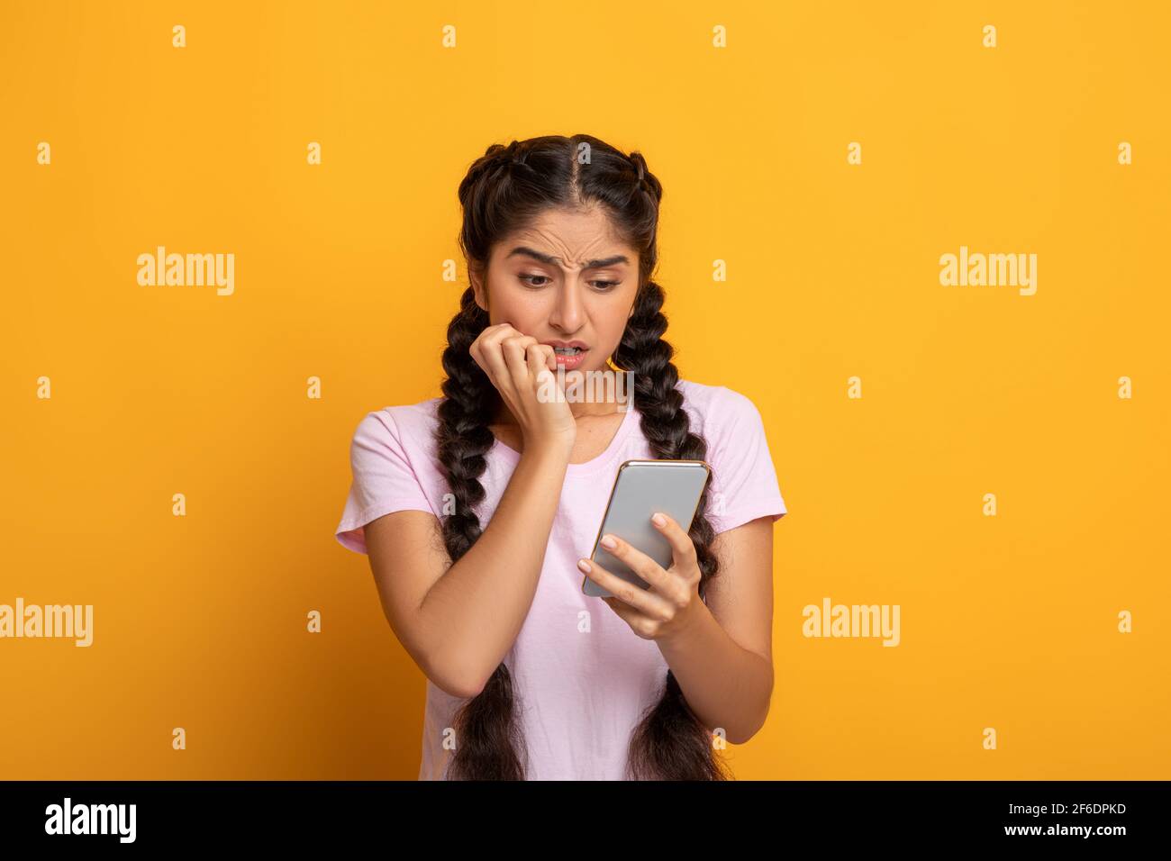 Indian woman fear scared hi-res stock photography and images - Alamy
