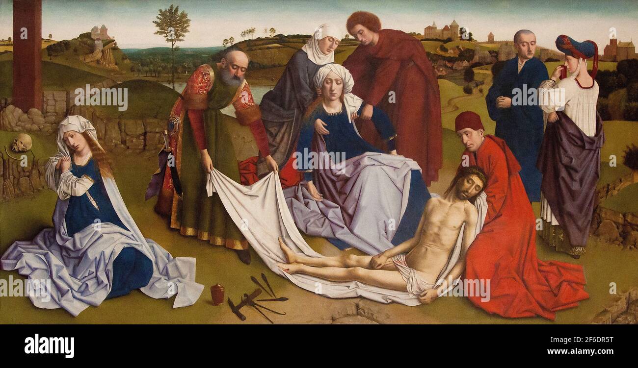 Petrus Christus - Lamentation over Dead Christ Stock Photo - Alamy