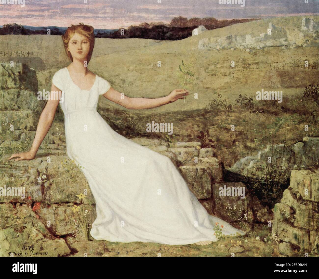 Pierre Puvis de Chavannes - Hope 1872 Stock Photo - Alamy